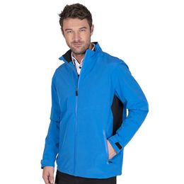 Island Green - Jacke, wasserfest f&uuml;r Herren - Emblem (T&uuml;rkis/Schwarz)