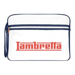 Lambretta - Herren/Damen Unisex Kabinengep&auml;ck, Logo (Marineblau/Wei&szlig;)
