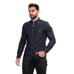 Gant Herren Regular Fit Hemd - Schwarz