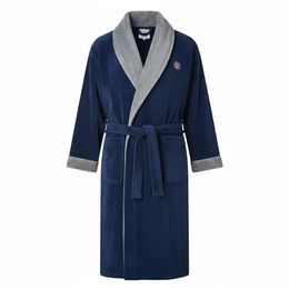 Lambretta - "Luxury AW25" Morgenmantel f&uuml;r Herren (Marine/Blau)