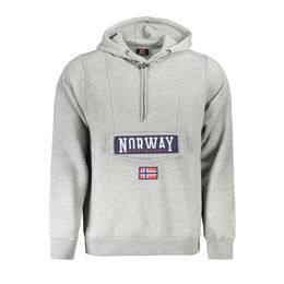 Norwegen 1963 Grigio Baumwoll-Hoodie f&uuml;r Herren