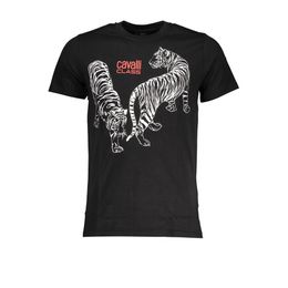Cavalli Class Tiger Grafik T-Shirt mit kurzem &Auml;rmel und Rundhalsausschnitt