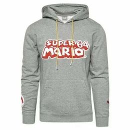 Puma x Super Mario Nintendo Langarm Pullover Grey Herren Hoodie 589098 01