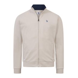 U.S. Polo Assn. Herren Sweatjacke mit Stehkragen aus 100 % Baumwolle