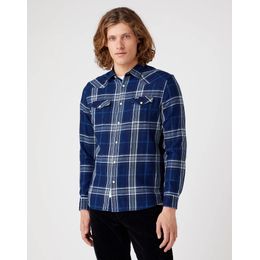 Wrangler - WESTERN SHIRT DARK INDIGO REGULAR FIT