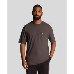 Lyle & Scott Herren Lyle & Scott Plain Pique Pocket T-Shirt in Grau