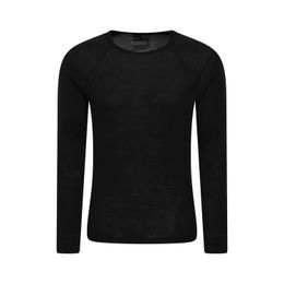Mountain Warehouse Herren Merinowolle Thermal Top (Schwarz)