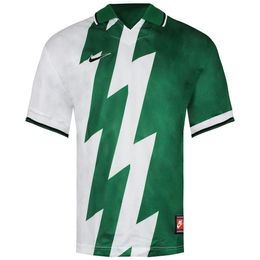 Nike-Kragen Herren wei&szlig;/gr&uuml;nes T-Shirt