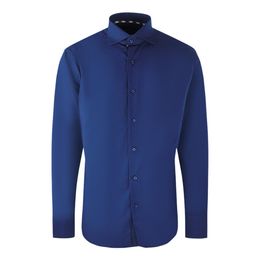 Marineblaues Langarmhemd mit Aquascutum-Markenlogo