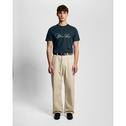 Lyle & Scott Superfeines Grafik-T-Shirt in Schwarz