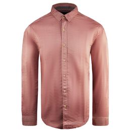 Scotch & Soda Scotch & Soda Slim Langarm Plain Pink Herren Baumwollhemd