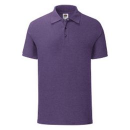 Fruit of the Loom - "Iconic" Poloshirt f&uuml;r Herren (Violett Meliert)