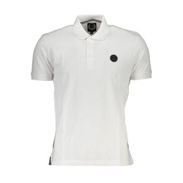 Gianmarco Venturi Bianco Baumwoll Herrenpoloshirt
