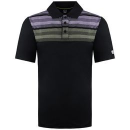 Island Green Matrix Herren Schwarz/Limette Golf-Poloshirt