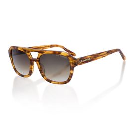 De-Gamme Rechteckige Sonnenbrille mit Polarisation in Braun &ndash; Rom