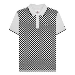 Lambretta - Poloshirt Rundum bedruckt f&uuml;r Herren (Wei&szlig;)