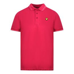 Lyle & Scott Lyle & Scott Cranberry Poloshirt mit Marken-Kragen