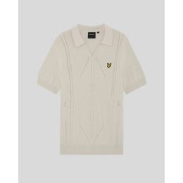 Lyle & Scott Offene Kragen Argyle Strick-Polohemd