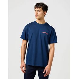 Wrangler &ndash; Grafik-T-Shirt, marineblau