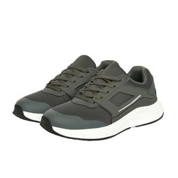 CrossHatch - "Holywell" Sneaker f&uuml;r Herren, Flyknit (Grau/Wei&szlig;)