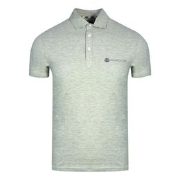 Aquascutum Aldis Crest Block Logo Grau Poloshirt