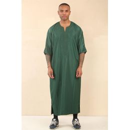 Gr&uuml;ne marokkanische Thobe Djellaba Jubba Robe f&uuml;r Herren Eid