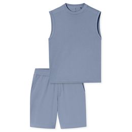 Schiesser Herren Pyjama ModernSchlafanzug, Pyjama Set, Nachtw&auml;sche