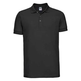 Russel Athletic Russell - Poloshirt Stretch f&uuml;r Herren (Schwarz)