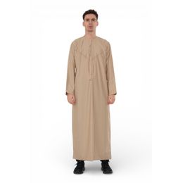 Herren Ramadan Beige Marokkanische Jubba Robe Djellaba Eid Thobe &ndash; TT-007