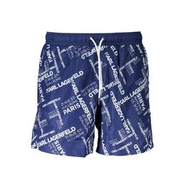 K by KARL LAGERFELD Karl Lagerfeld Blu Polyester Herren Badeboxer