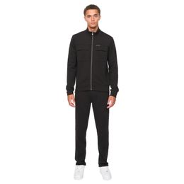 Duck and Cover - "Tames" Hoodie und Jogginghosen-Set f&uuml;r Herren, Durchgehender Rei&szlig;verschluss (Schwarz)