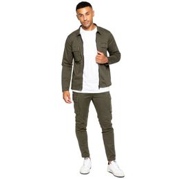 Enzo | Herren Cargo-Trainingsanzug-Set - Khaki