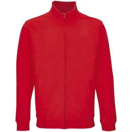 SOLS - "Cooper" Sweatjacke Durchgehender Rei&szlig;verschluss f&uuml;r Herren/Damen Unisex (Leuchtend Rot)