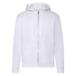 Fruit of the Loom - "Classic" Kapuzenjacke f&uuml;r Herren/Damen Unisex (Wei&szlig;)