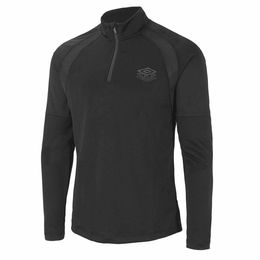 Umbro -Grafiklogo Langarm schwarz 1/4 Rei&szlig;verschluss UP Mens Ptf Top 65846g Kmk
