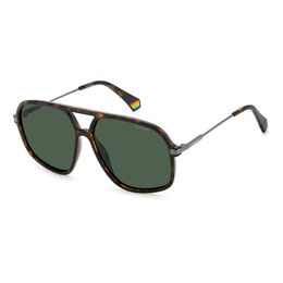 Polaroid Braune Kunststoff-Sonnenbrille