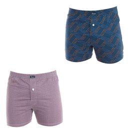 2er-Pack Essential-Boxershorts mit Gummiband, Modell A0100 f&uuml;r Herren.