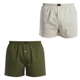 2er-Pack Herren Essentials Baumwoll-Boxershorts mit &Ouml;ffnung AADXY