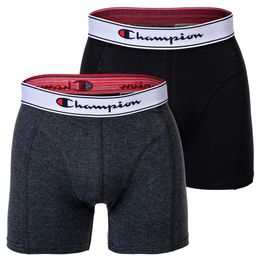Champion Boxershorts 2er Pack Baumwolle Logobund