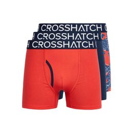 CrossHatch - "Lynol" Boxershorts f&uuml;r Herren (3er-Pack) (Rot)