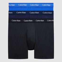 Calvin Klein Pack-3 Boxershorts aus atmungsaktivem Stoff und anatomischer Vorderseite NB1770A Herren