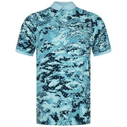 Under Armour Iso-Chill Penta Dot Blaues Golf-Poloshirt f&uuml;r Herren