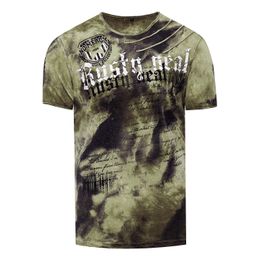 Rusty Neal Color Tie Dye Batik T-Shirt mit Logo-Print