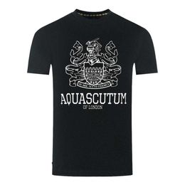 Aquascutum - "London Aldis" T-Shirt f&uuml;r Herren (Schwarz)
