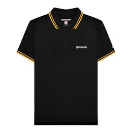 Lambretta - Poloshirt f&uuml;r Herren, Gro&szlig; und Hoch (Schwarz/Gold)