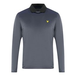 Lyle & Scott Lyle & Scott Golf Venteech Langarm Poloshirt Dunkelgrau