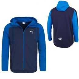 Puma Mens Net Full Rei&szlig;verschluss Farbblock Hoodie Sweatshirt Jacke Marine 577173 03