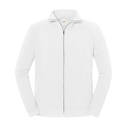 Fruit of the Loom - "Iconic Premium" Sweatjacke f&uuml;r Herren/Damen Unisex (Wei&szlig;)