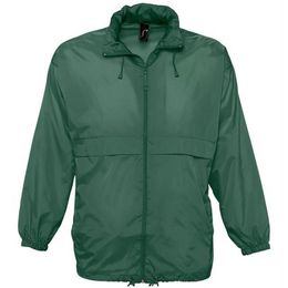 SOLS Unisex Surf Windbreaker / Jacke, besonders leicht (Tannengr&uuml;n)