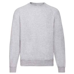 Fruit of the Loom Erwachsene Unisex Klassik Raglan Sweatshirt (Grau meliert)